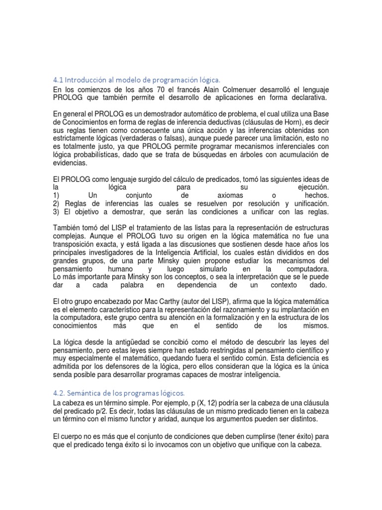 Modelo de Programacion Logica | PDF