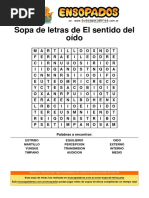 Sopa de Letras de Puntos Cardinales | PDF