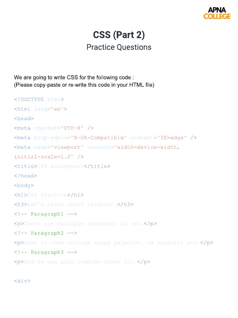 CSS Part2 (QS) | PDF