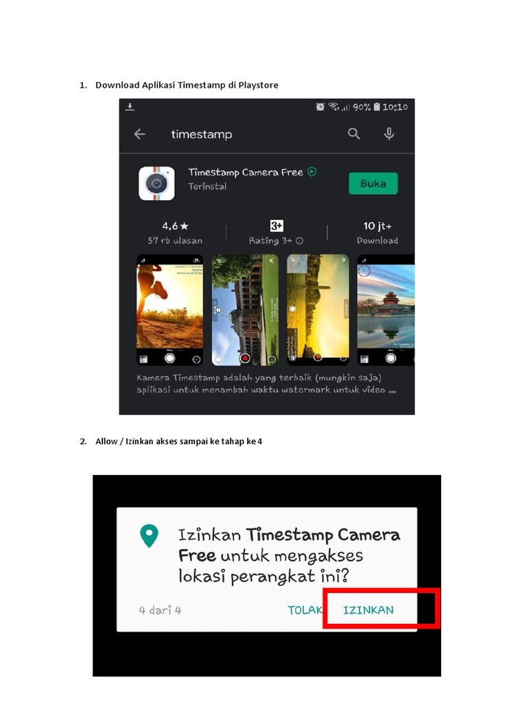 Tutorial Timestamp | PDF Tutorial Timestamp | PDF