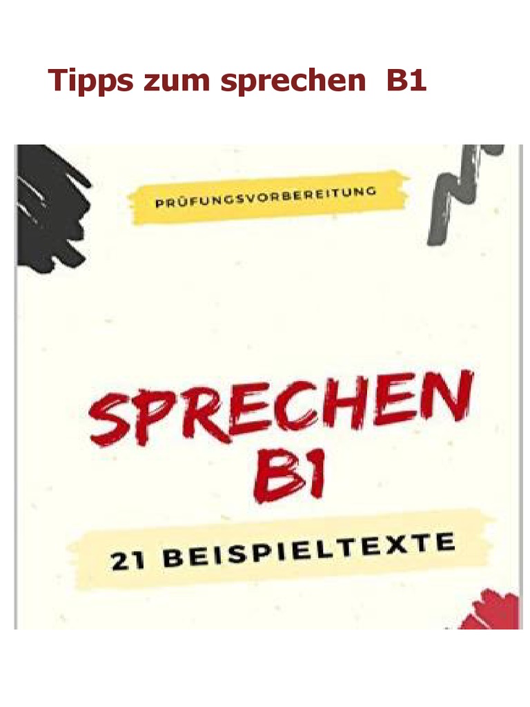 Sprechen B1 by Mahmoud Bahlwan | PDF
