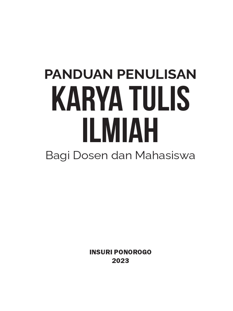 Buku Panduan Skripsi 2023-1-1 | PDF