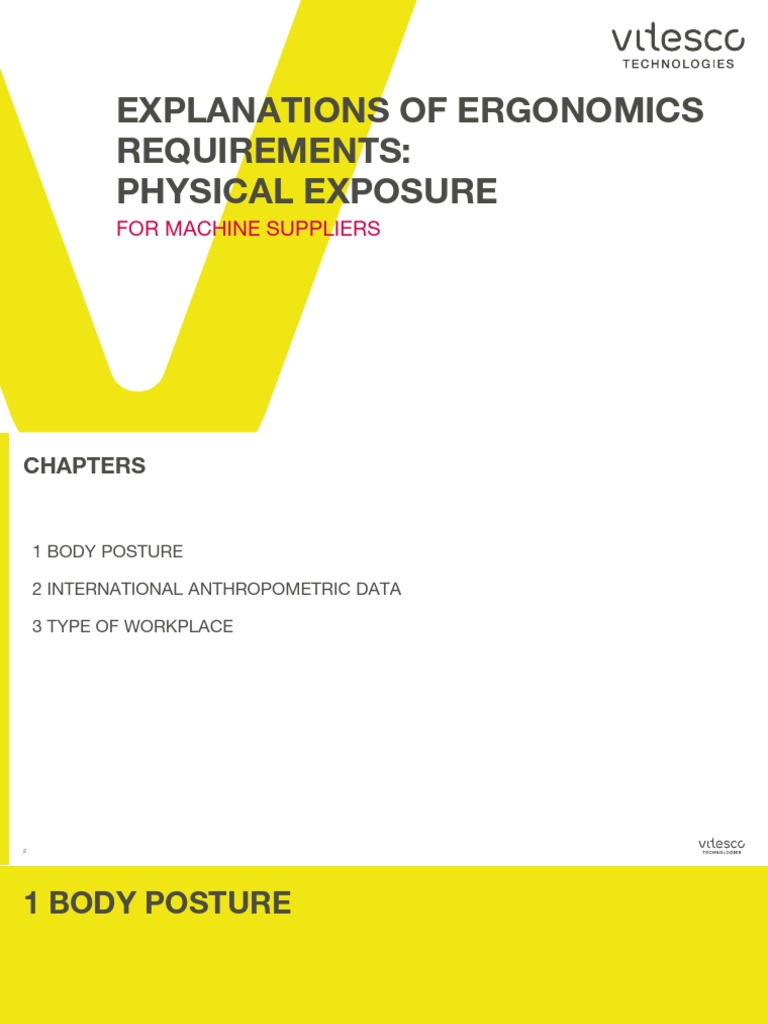 Ergonomics ISO14738 | PDF | Anatomical Terms Of Motion | Musculoskeletal System