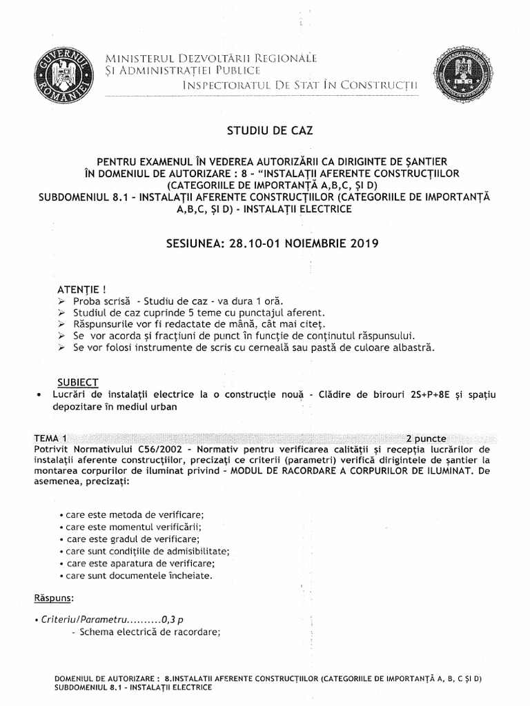 8.1. - Instalatii Electrice | PDF