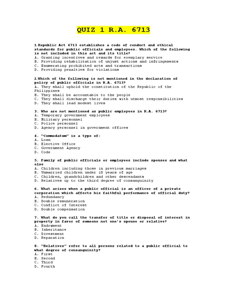 Civil Service Reviewer | PDF | Marriage | Family