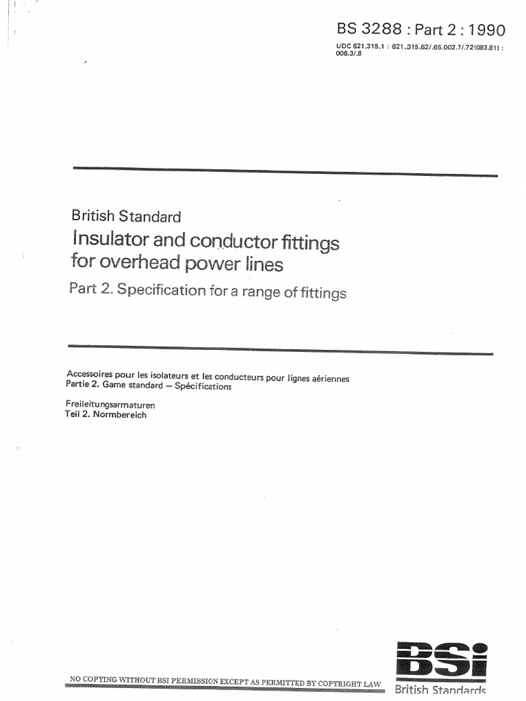 BS 3288-2 ED 1990 | PDF