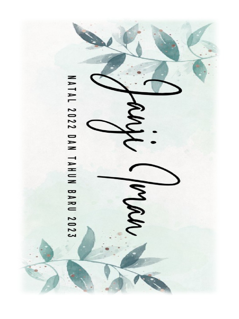 Amplop Janji Iman | PDF