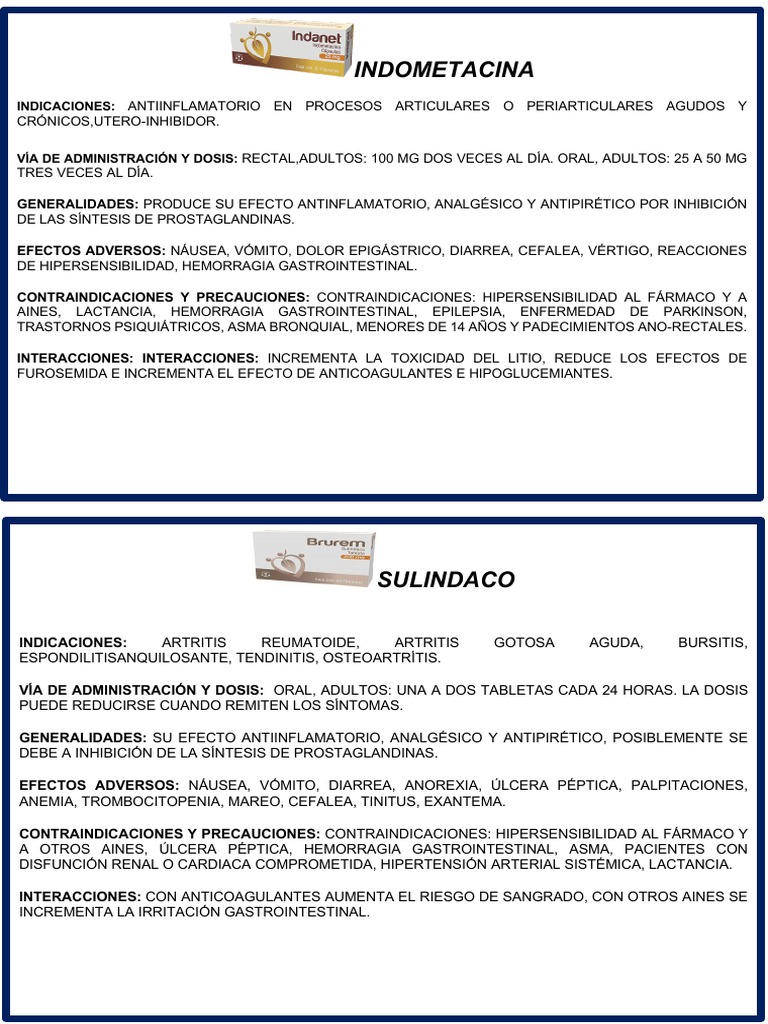 Oxicams | PDF | Droga anti-inflamatoria libre de esteroides | Medicina ...