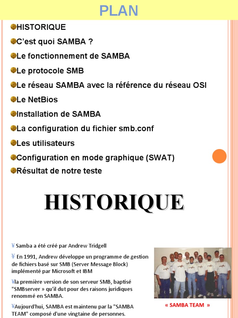 0238 Formation Reseau Serveur Samba | PDF | Serveur (Informatique) | Informatique