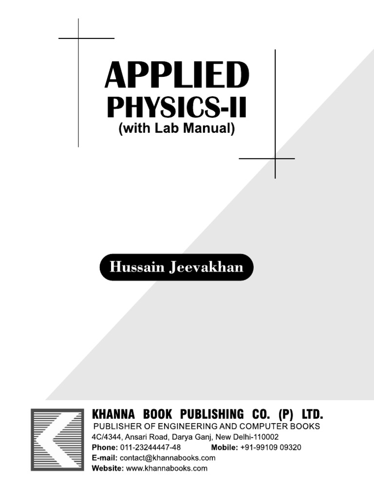 Diploma - Applied Physics-II - English | PDF | Capacitor | Laser