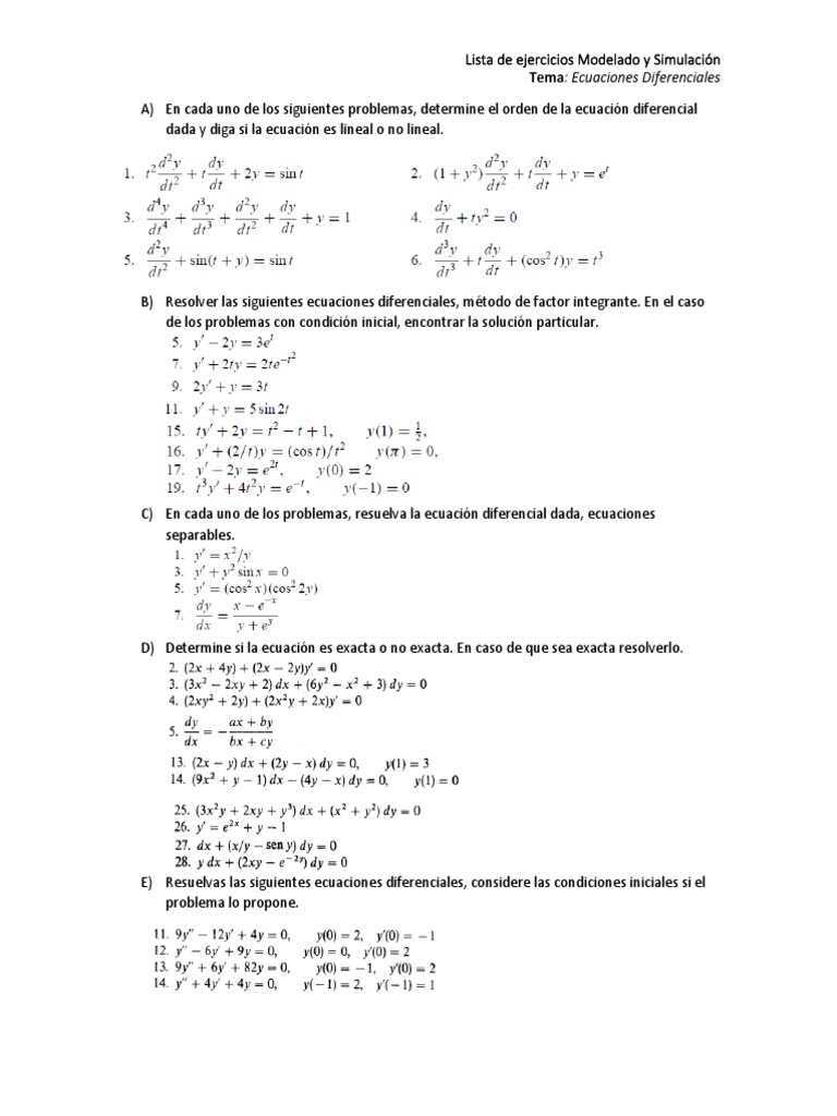 Ejercicios de Preparacion para 1er Examen Parcial MODELADO | PDF | Métodos y materiales de enseñanza