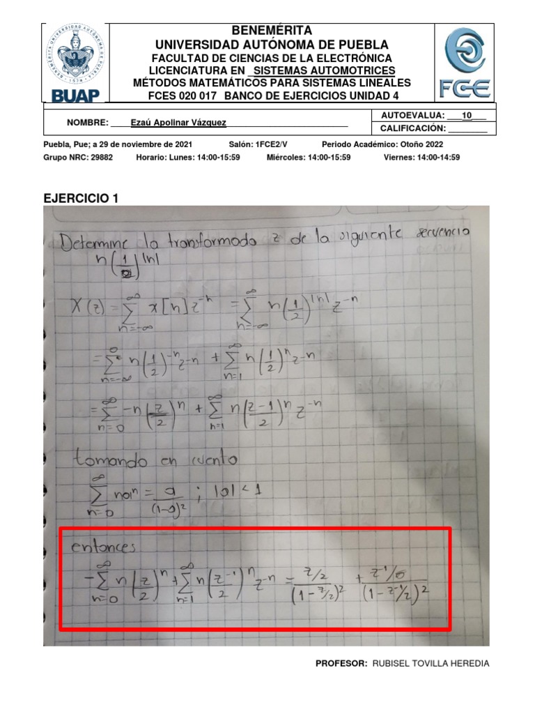 O2022 MMPSL Banco de Ejercicios Unidad 4 | PDF | Titulo academico | Calificaciones
