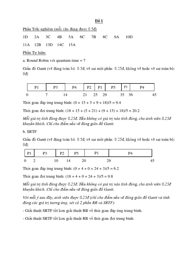 HK1 2020-2021 GK DapAn | PDF