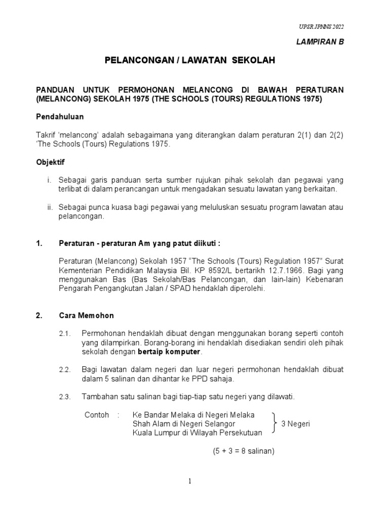 Panduan Lawatan 2022 | PDF