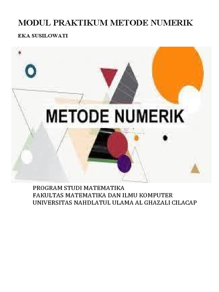 Eka - Modul Praktikum Metnum | PDF | Metode & Bahan Ajar | Komputer