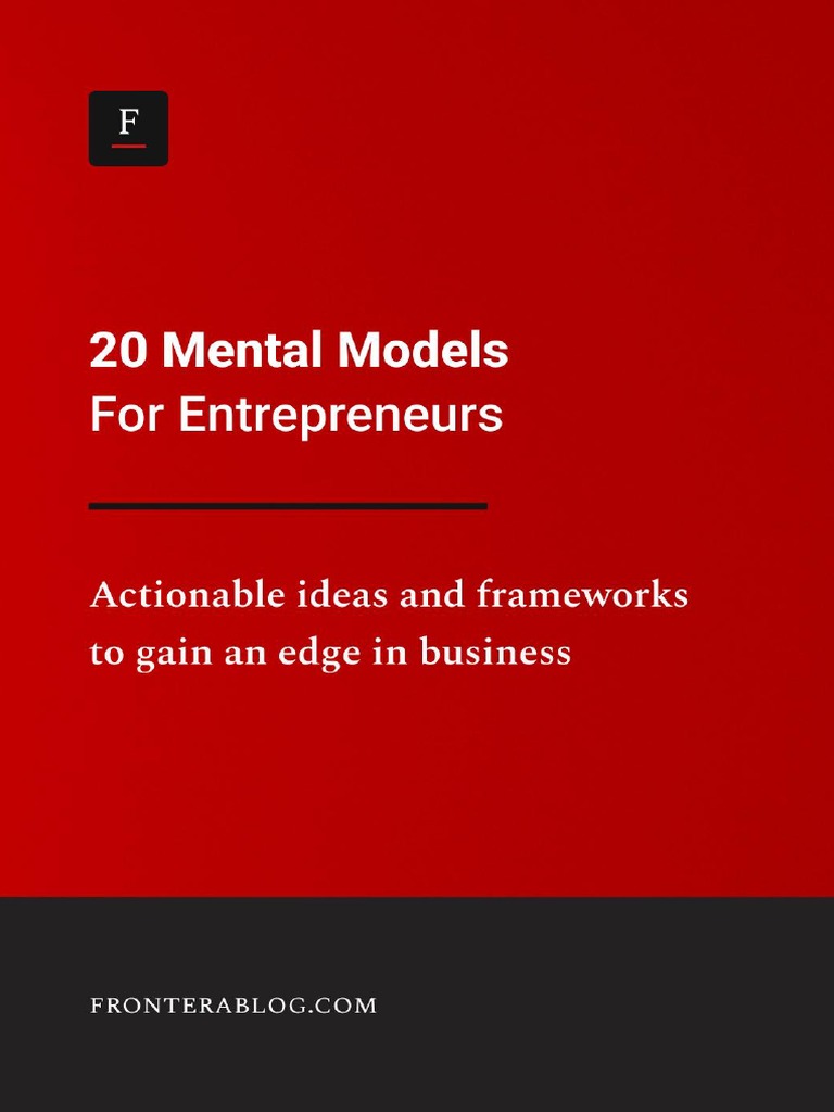 40 Mental Models That Will Make You More Successful in Life | PDF ...