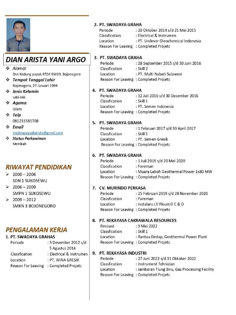 CV. DIAN ARISTA YANI ARGO_page-0001 | PDF