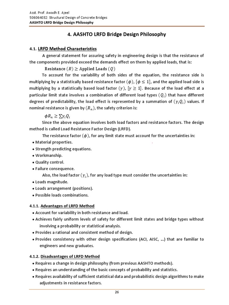 AASHTO LRFD Bridge Design Overview | PDF | Fracture | Bridge