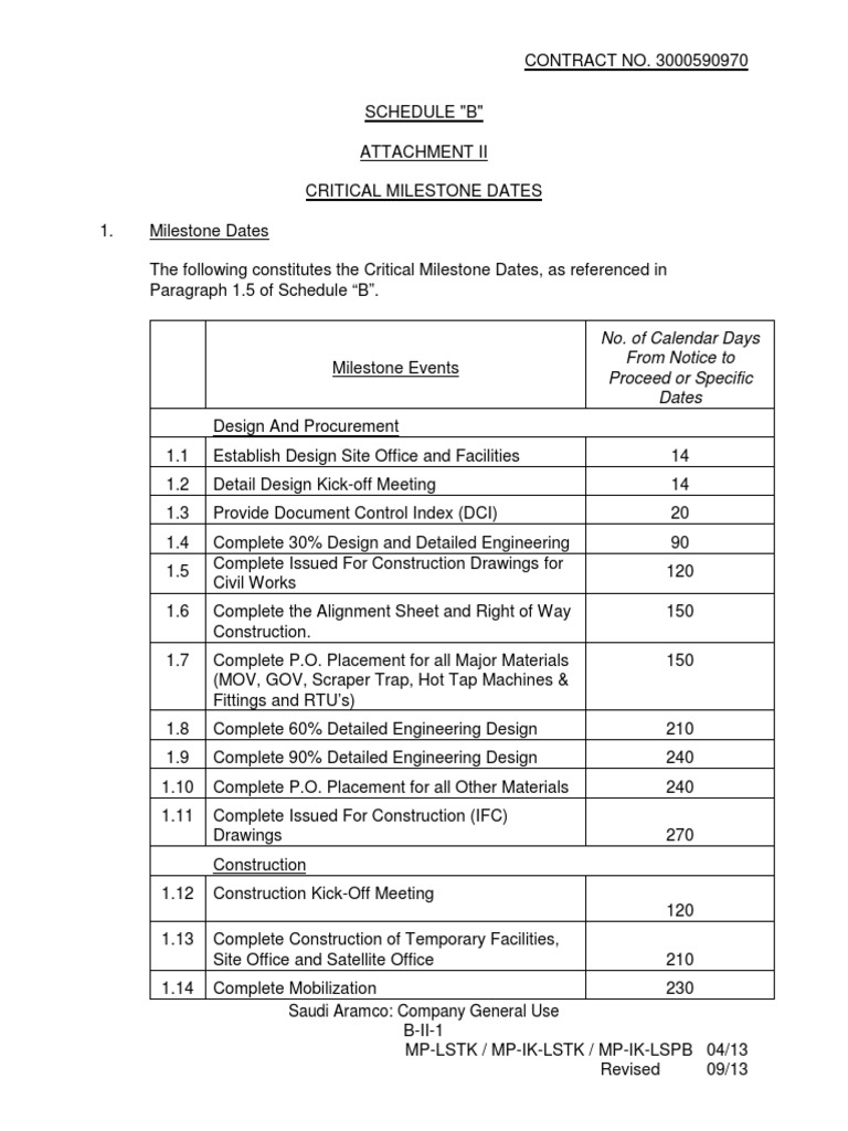 Schedule B - Attachment II | PDF | Engineering