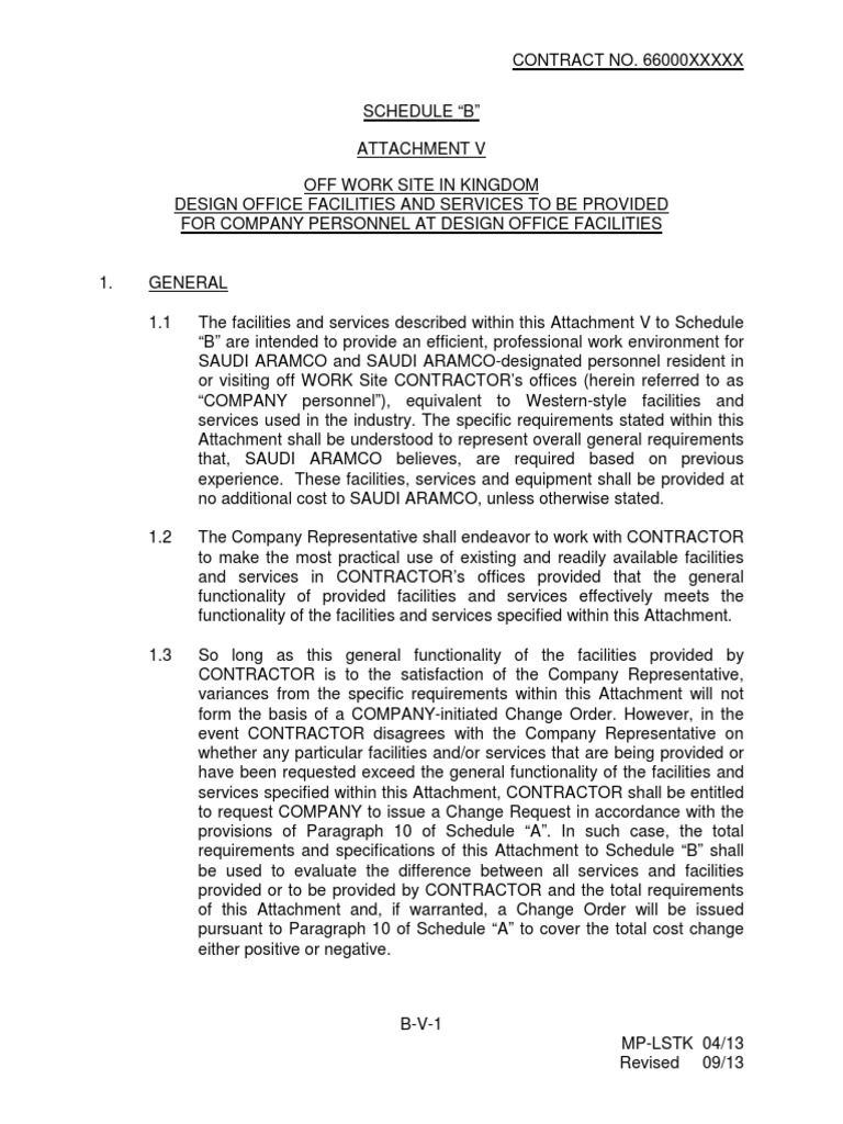 Schedule B - Attachment V | PDF | Desk | Office Work