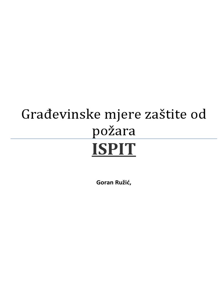 Gradevinske Mjere ZOP-a - Ispit - Proizvodnja | PDF