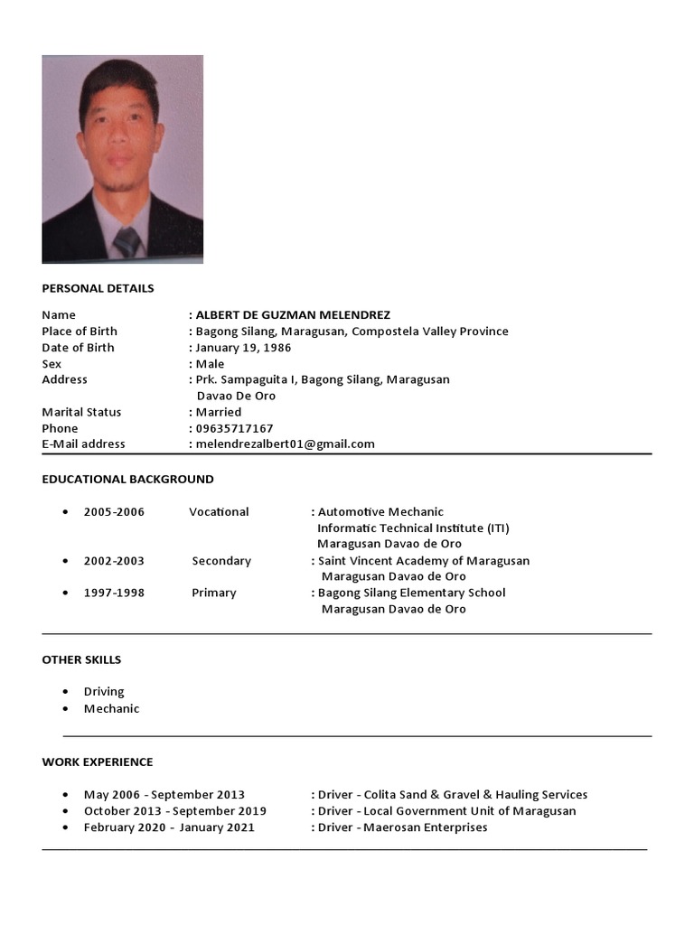 ALBERT RESUME | PDF