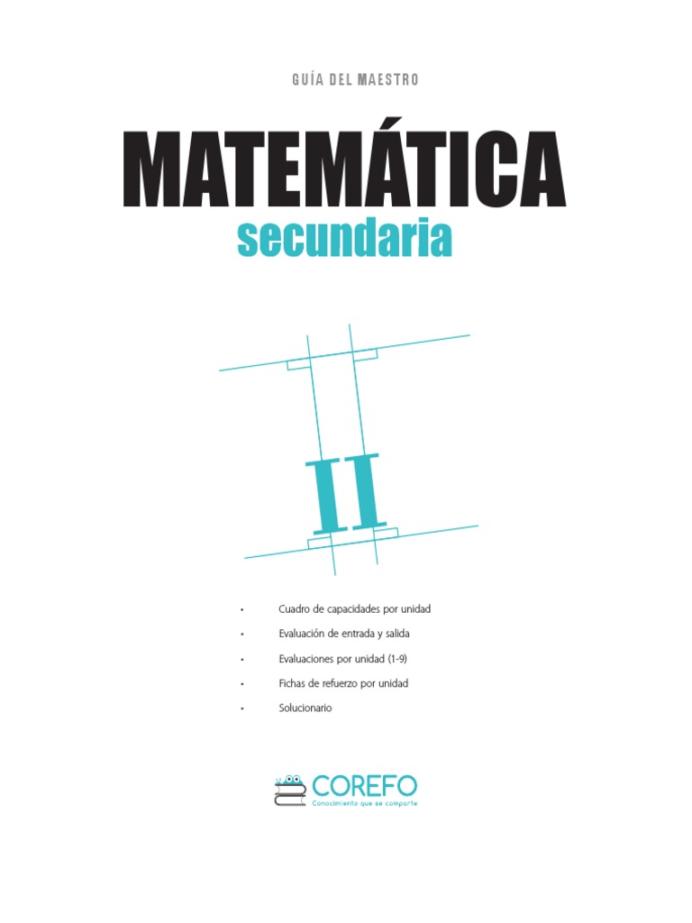 Corefo Guia Del Maestro 2º | PDF | Ecuaciones | Factorización