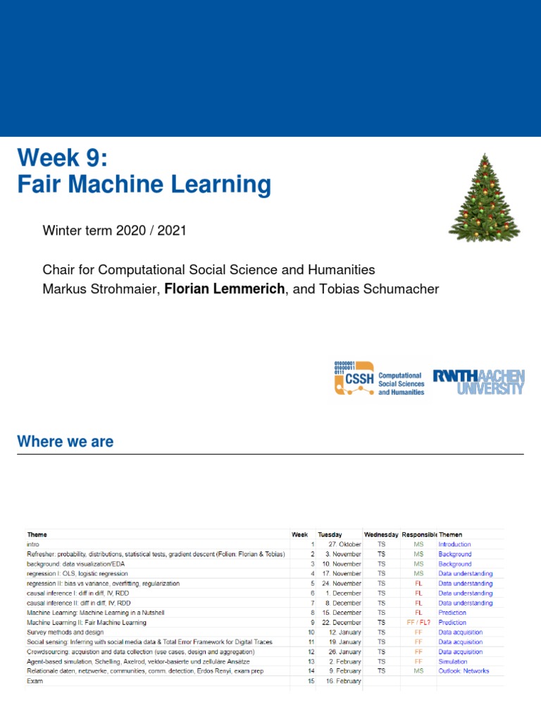 09 Fair Machine Learning II | PDF | Machine Learning | Statistical ... 09 Fair Machine Learning II | PDF | Machine Learning | Statistical ...