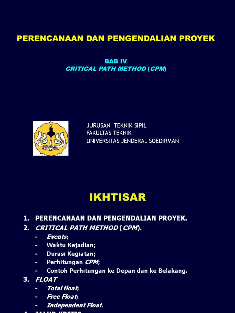 BAB IV - Critical Path Method - Nug | PDF