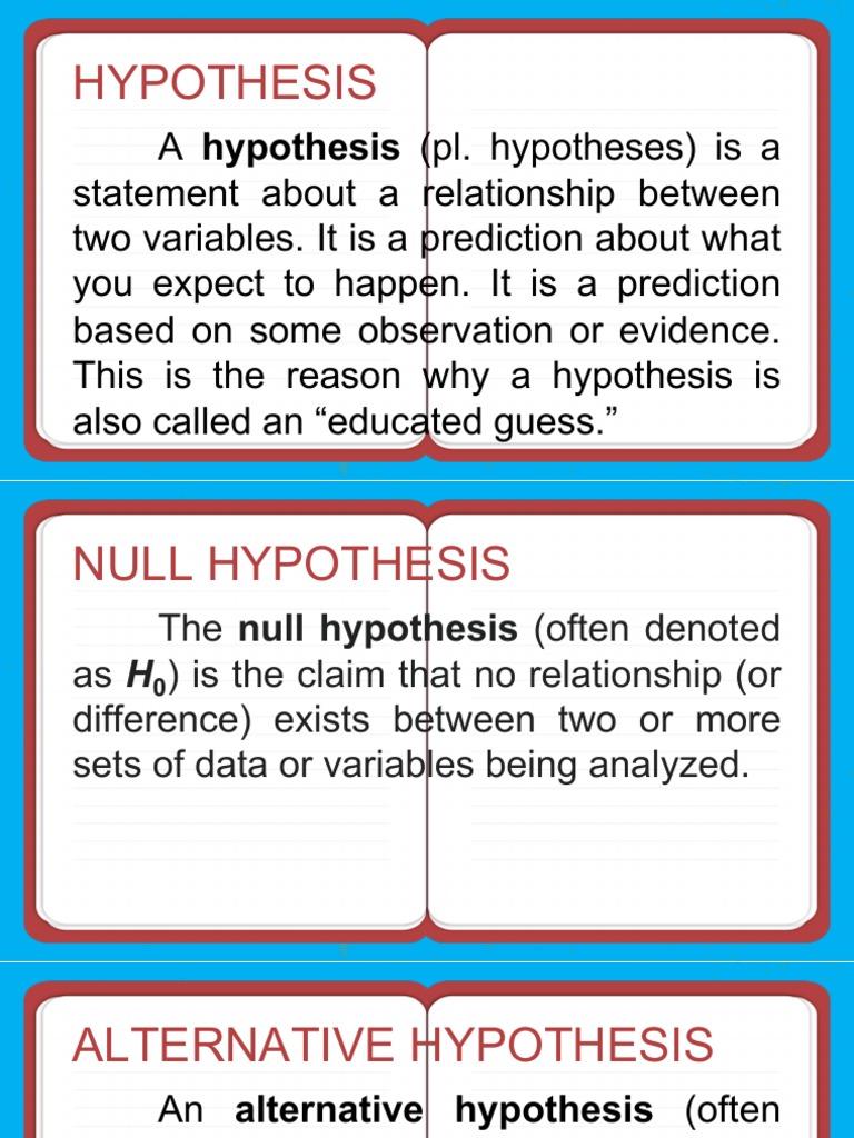 Hypothesis Statistical Test and Research Proposal | PDF | Statistical ...