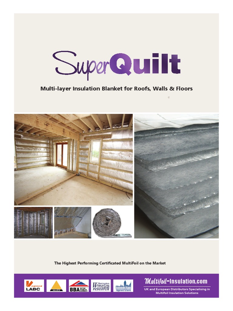 SuperQuilt For Walls Data Sheet | PDF | Wall | Building Insulation