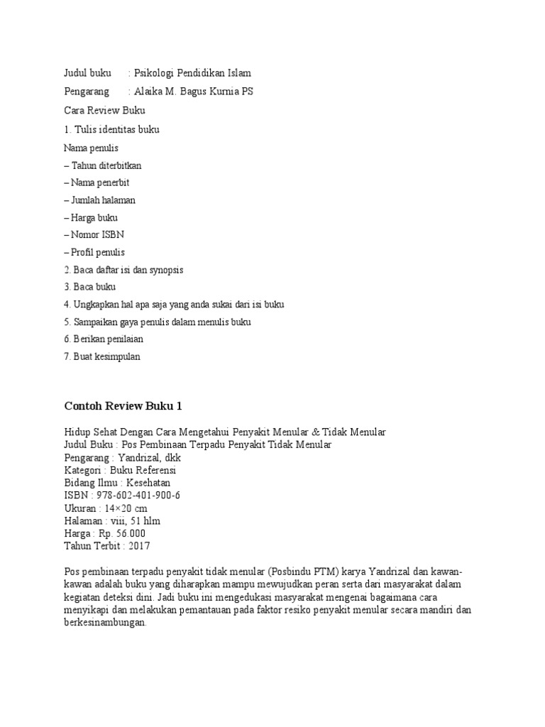 Review Buku | PDF