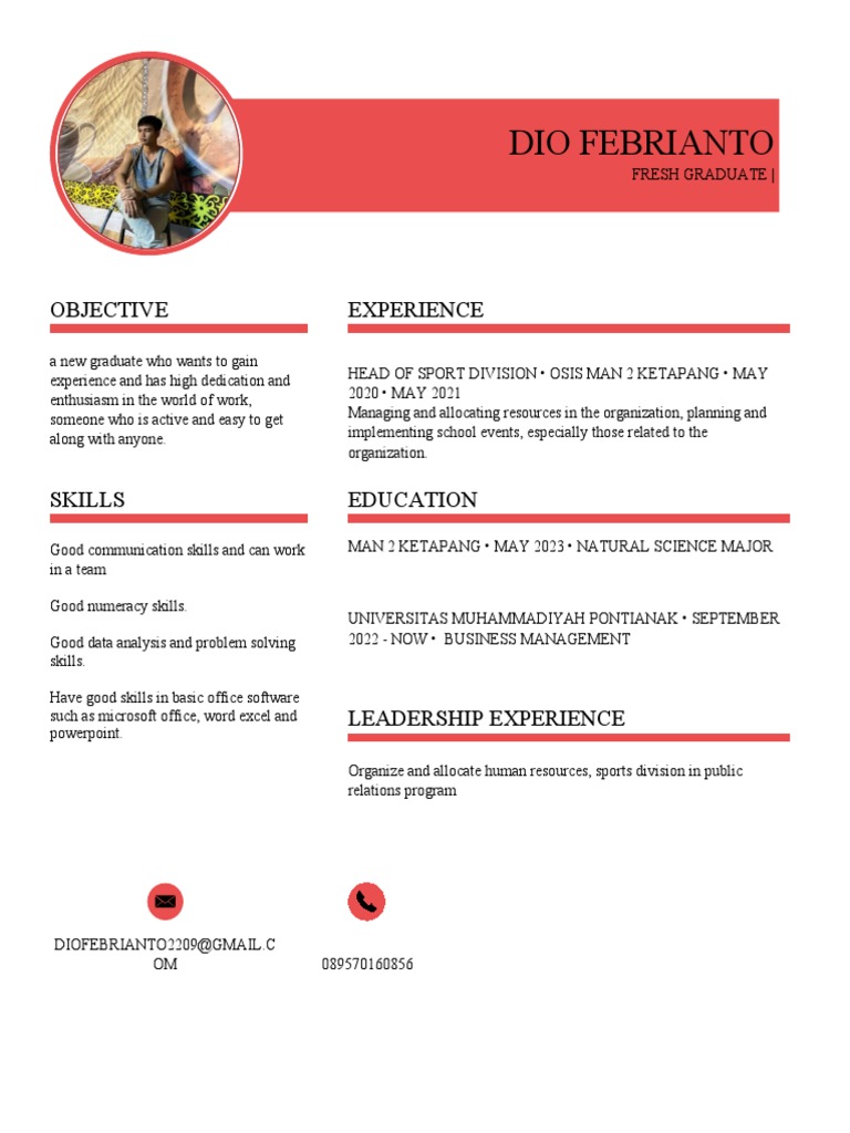 Dio Febrianto Cv | PDF