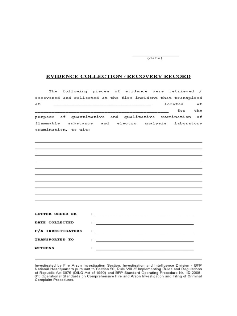 Receipt Evidence Recovery | PDF