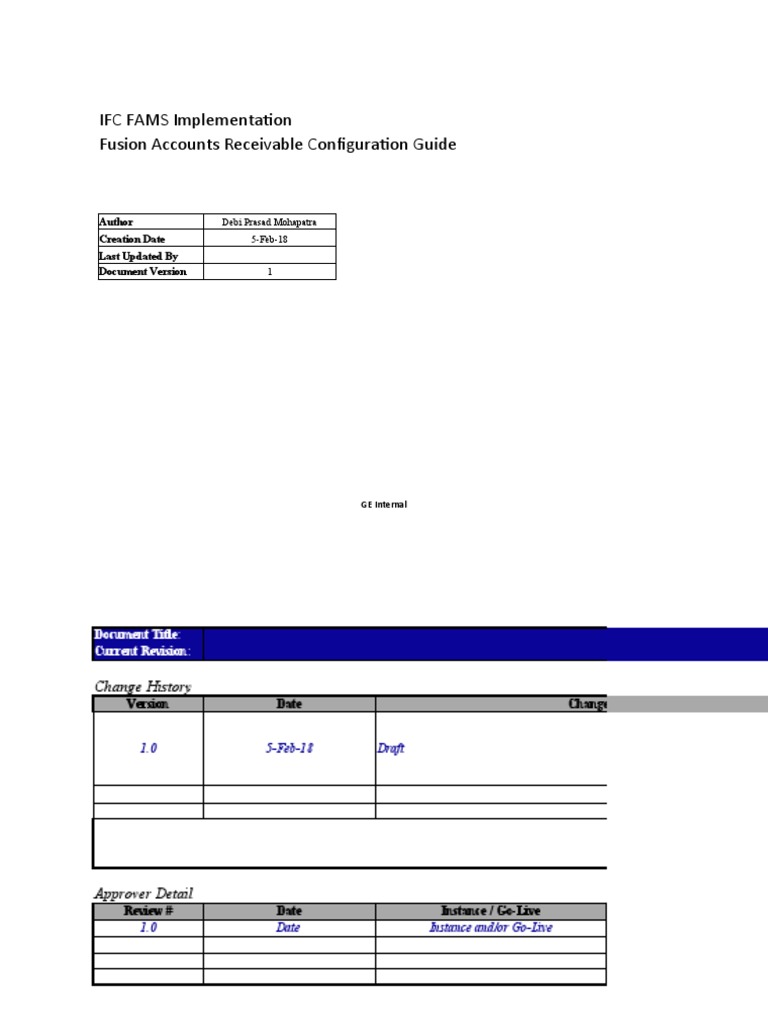 Ifc Ar STD Fusion Config Guide V1.2 | PDF