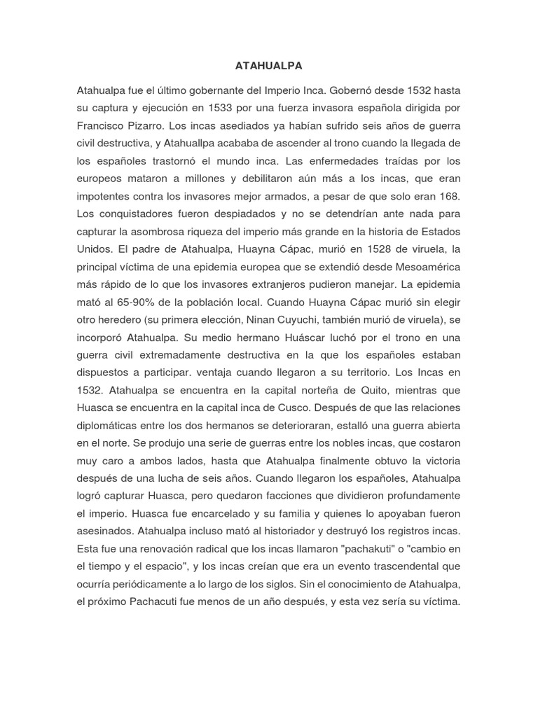 ATAHUALPA | PDF