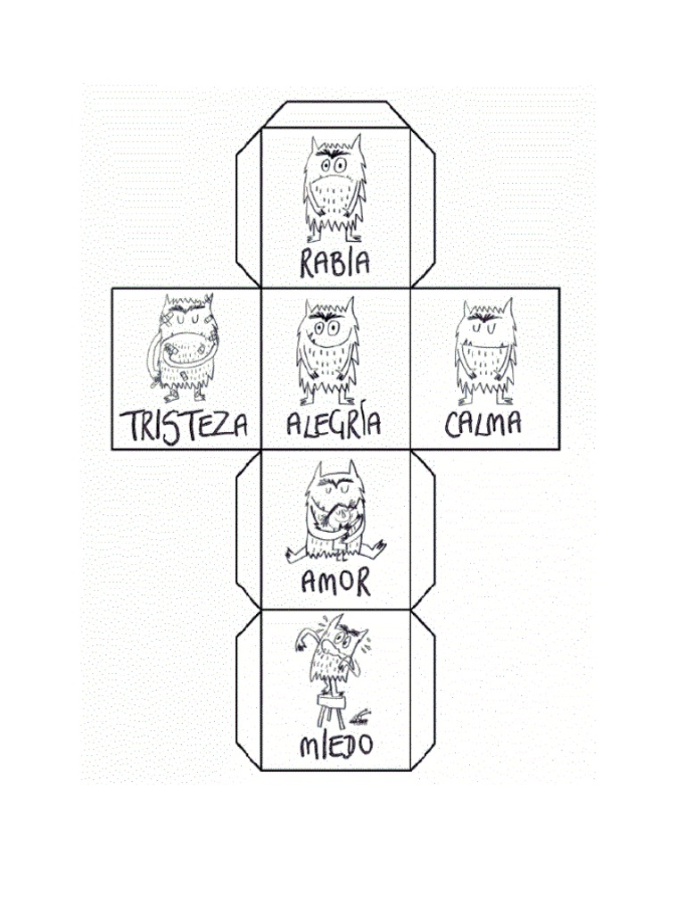 Dado de las emociones - 2°básico - Clase N°4 | PDF