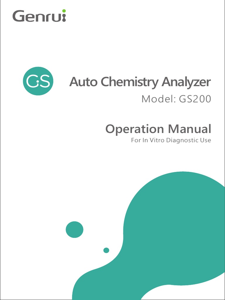 GS200 Operation Manual | PDF | Leak | Computer Hardware
