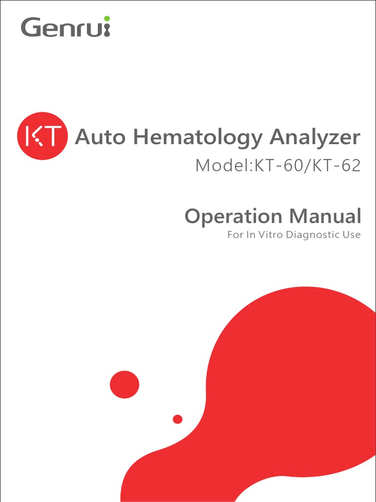 KT-60/KT-62 Operation Manual | PDF | Technology & Engineering
