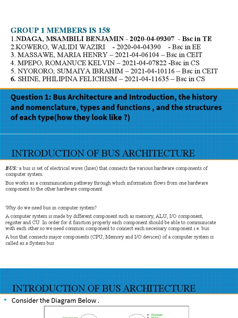 Bus Architecture | PDF