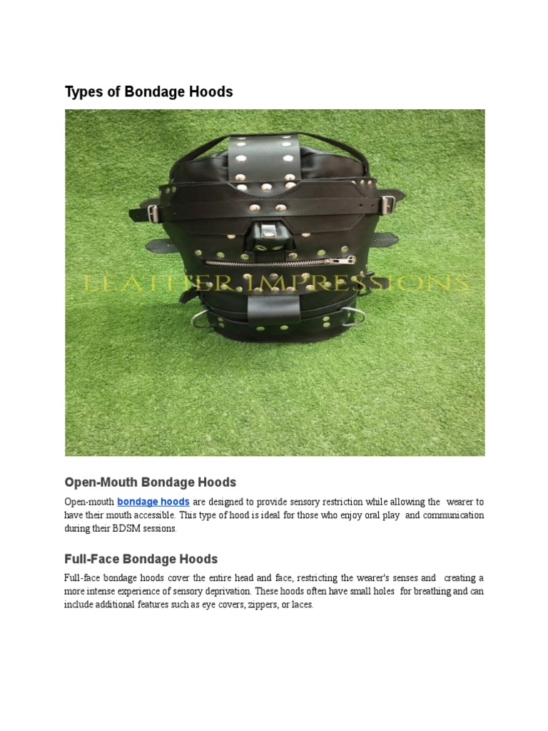 Types of Bondage Hoods | PDF