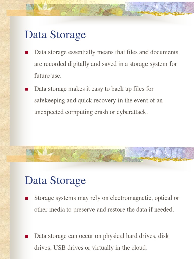 Basic Units of Data Storage | PDF | Random Access Memory | Computer Data Storage