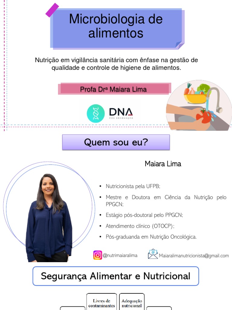 Microbiologia de Alimentos Slides | PDF | Microrganismo | Leite