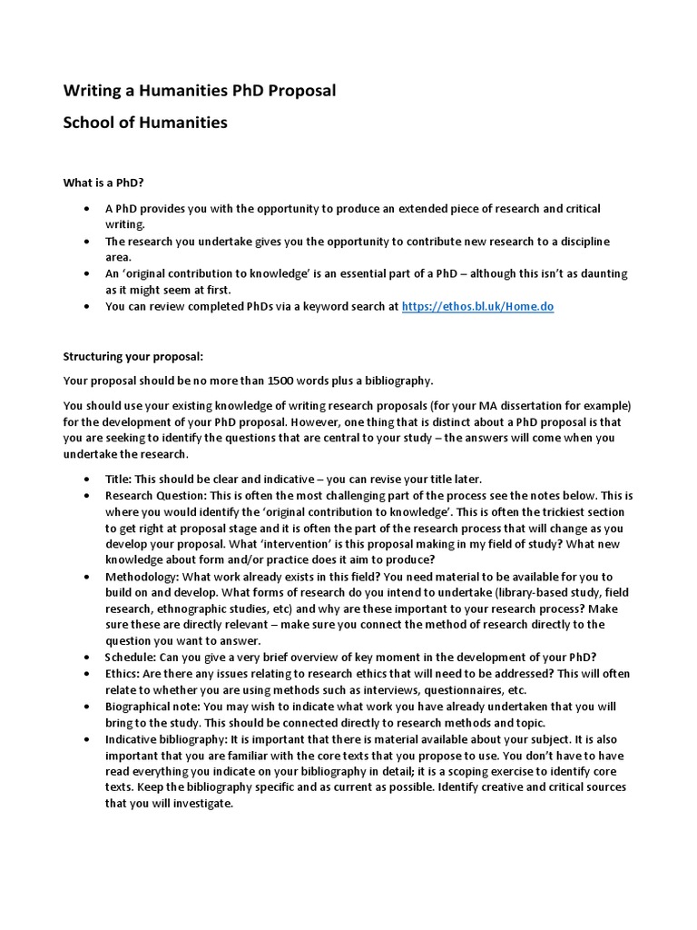 Writing-a-Humanities-PhD-Proposal-Feb-2023 (1) | PDF