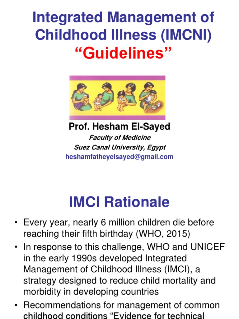 IMCI Guideline-2023 HeshamElsayed | PDF | Pneumonia | Diarrhea