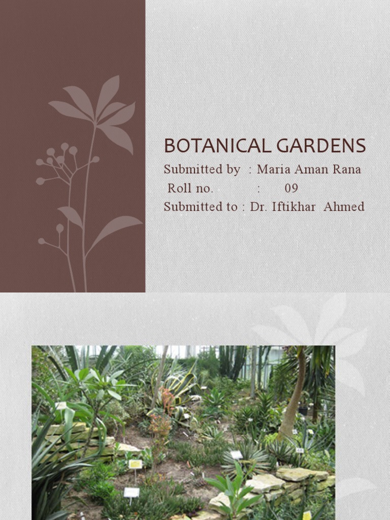 Botanical Gardens | PDF | Botany | Agriculture