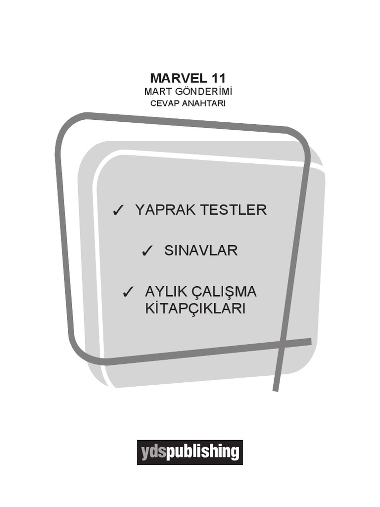 Marvel 11 Mart 2022-2023 Answer Key | PDF | Linguistics