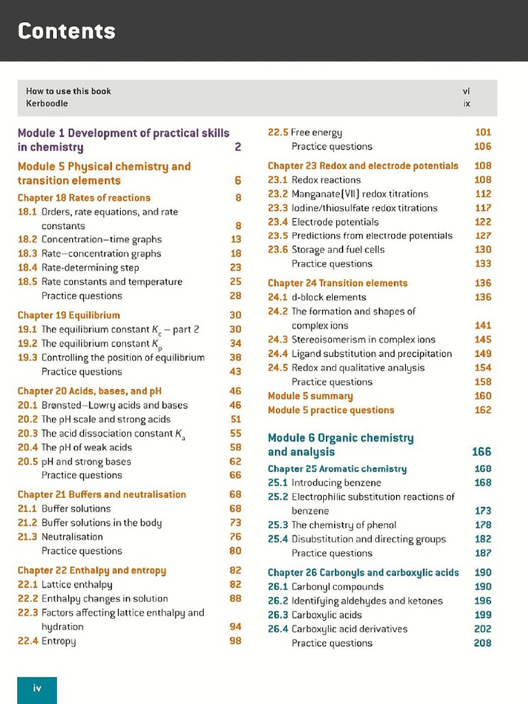 K A2 Chemistry - Kerboodle | PDF