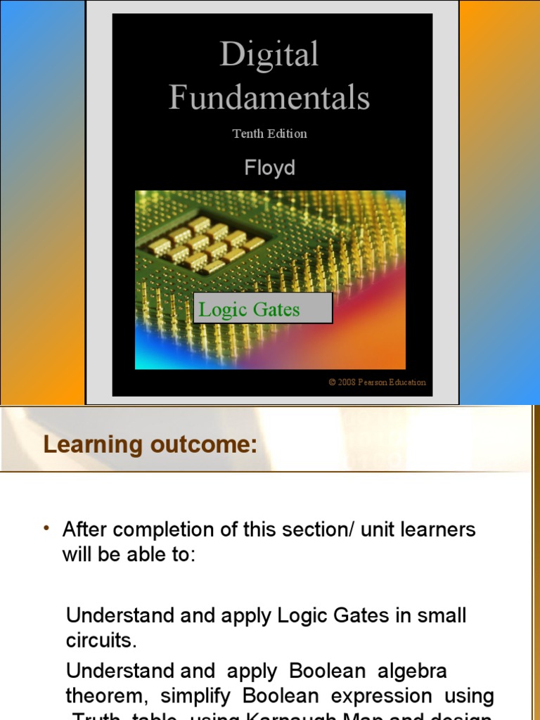 Chapter 3 Logic Gates | PDF | Logic Gate | Boolean Algebra