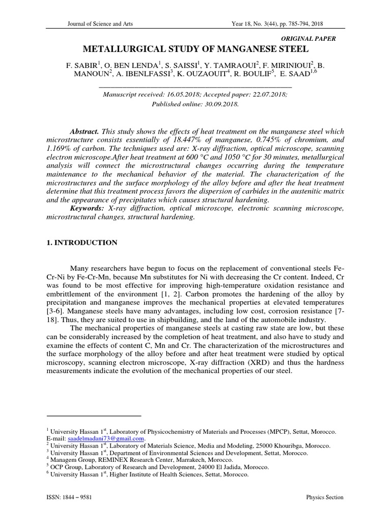 Cristallographie | PDF | Steel | Heat Treating